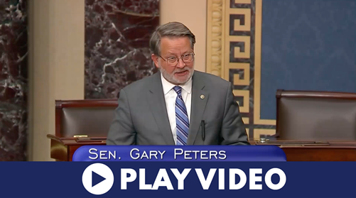 At Senator Peters’ Urging, Senate Unanim... | Senator Gary Peters